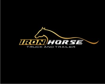 iron-horse-truck-and-trailer - Logo Designs By heru