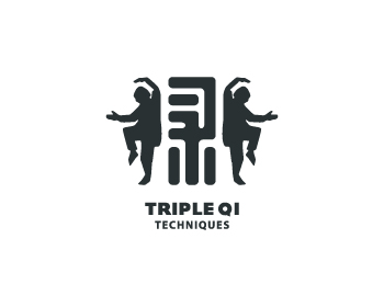 triple-qi-techniques - Logo Designs By Logomaniac