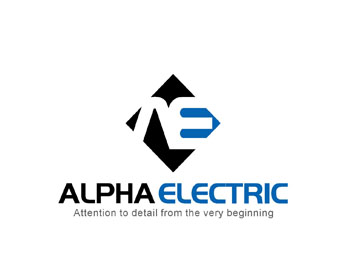 Alpha Electric - Logo Designs By leo