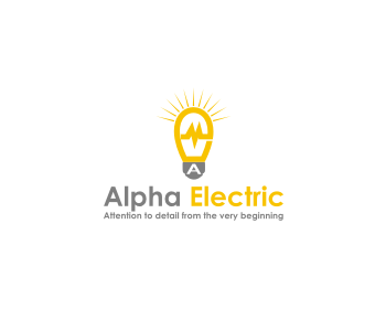 Alpha Electric - Logo Designs By mubean