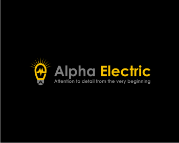 Alpha Electric - Logo Designs By mubean